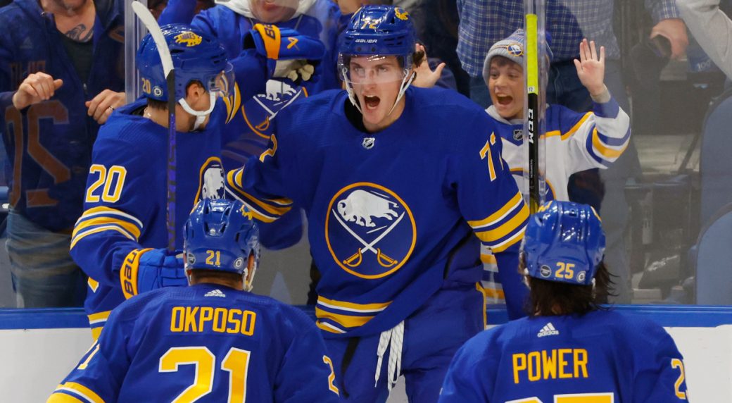 Tage all the rage: Thompson notches 6 points as Sabres crush Red Wings