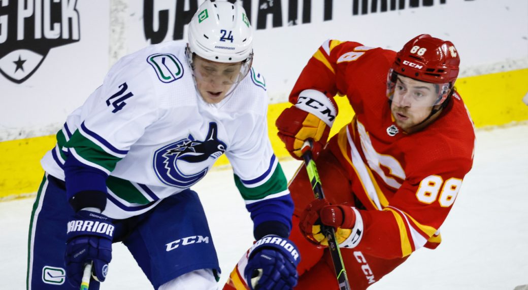 Canucks defenceman Travis Dermott leaves game with undisclosed injury