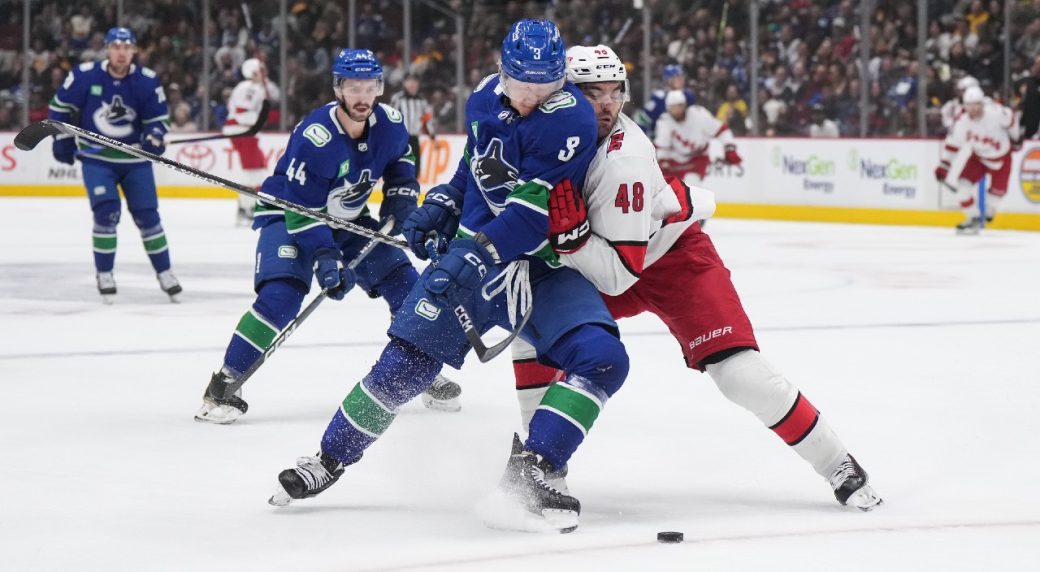 Canucks winless through first seven games following loss to Hurricanes