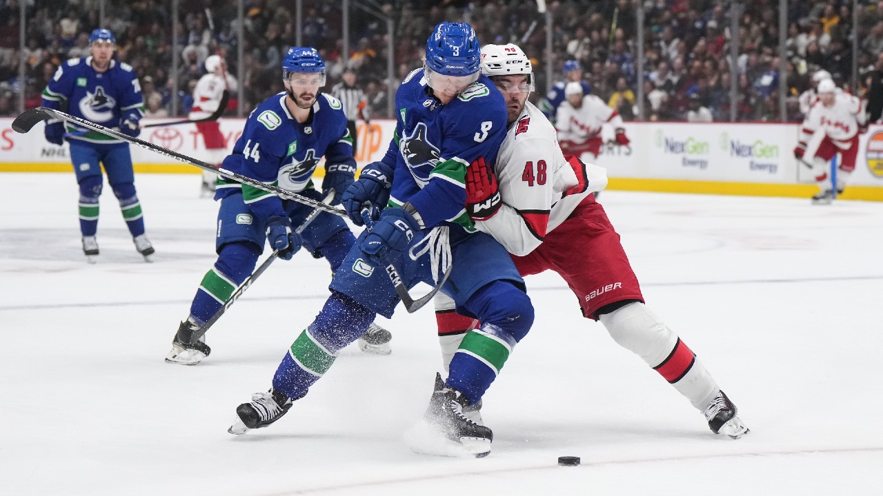 Canucks winless through first seven games following loss to Hurricanes ...