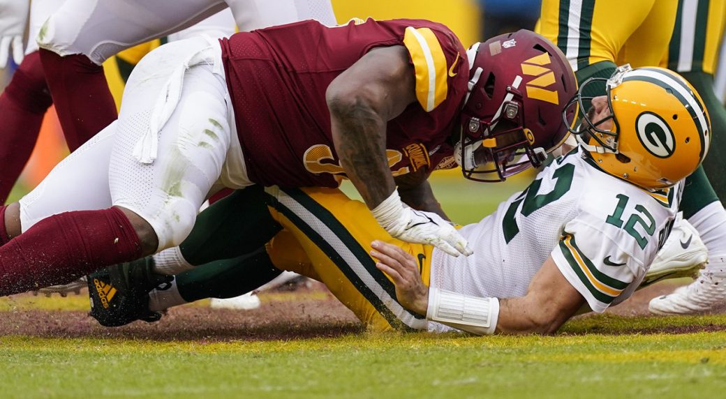 Aaron Rodgers, Packers lose to Commanders, drop 3rd in a row
