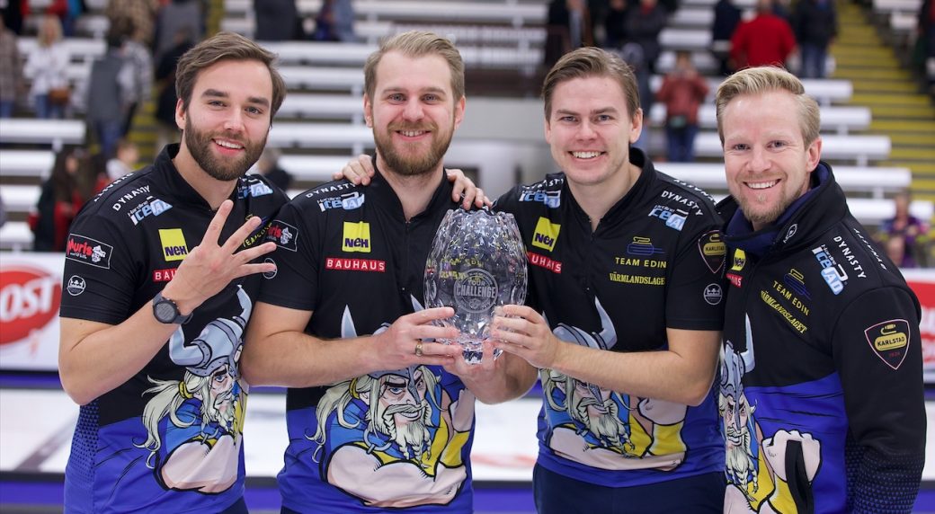 Oskar Eriksson skips Team Edin to HearingLife Tour Challenge men's title
