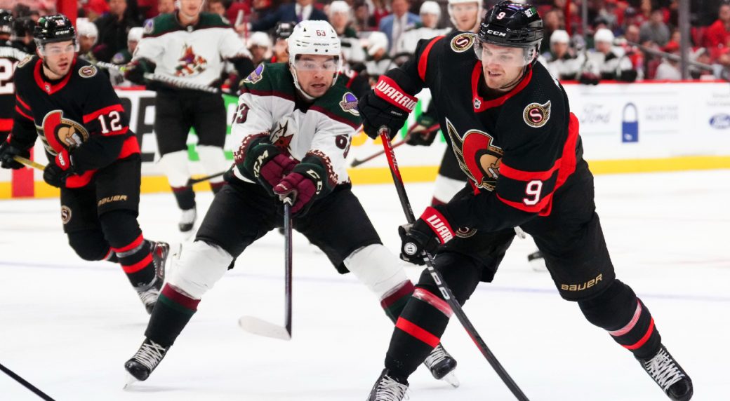Senators' Norris suffers apparent upper-body injury vs. Coyotes, will ...