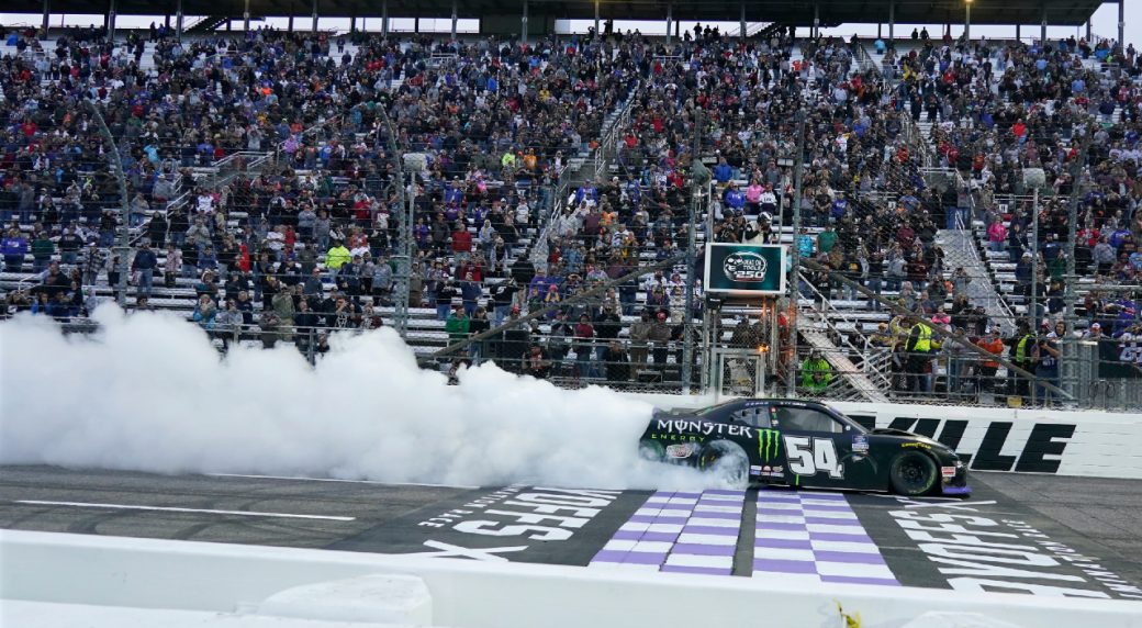 Ty Gibbs wrecks teammate to race into Xfinity championship