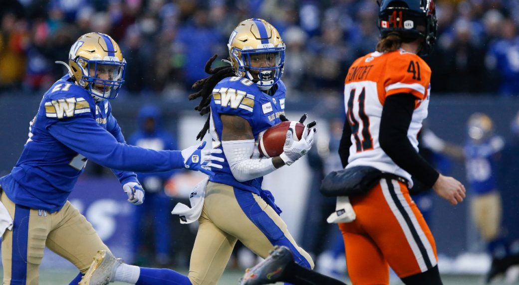 Blue Bombers hold off Lions, advance to Grey Cup