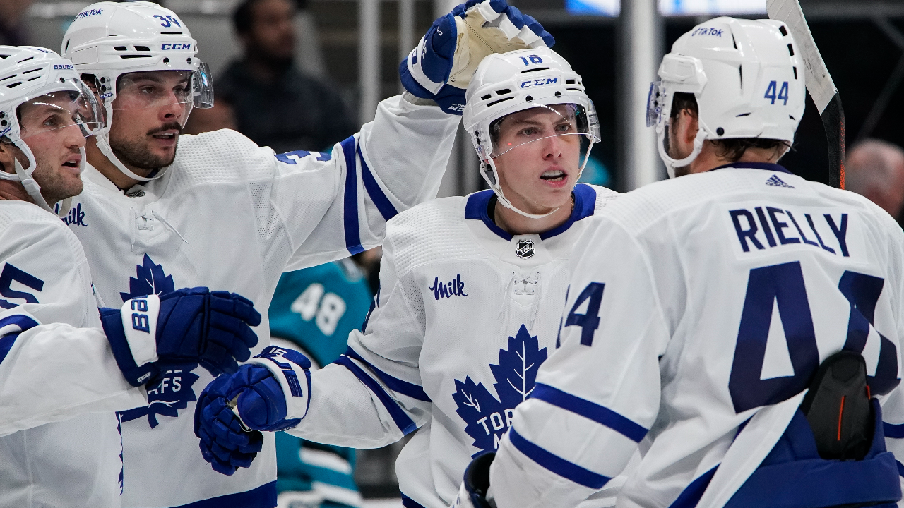 Maple Leafs' Marner notches career point No. 500 in game vs. Red Wings ...