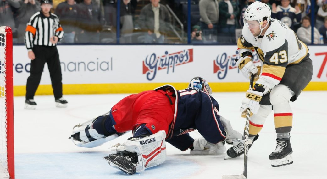 Cotter scores decisive goal in shootout to lift Vegas past Columbus