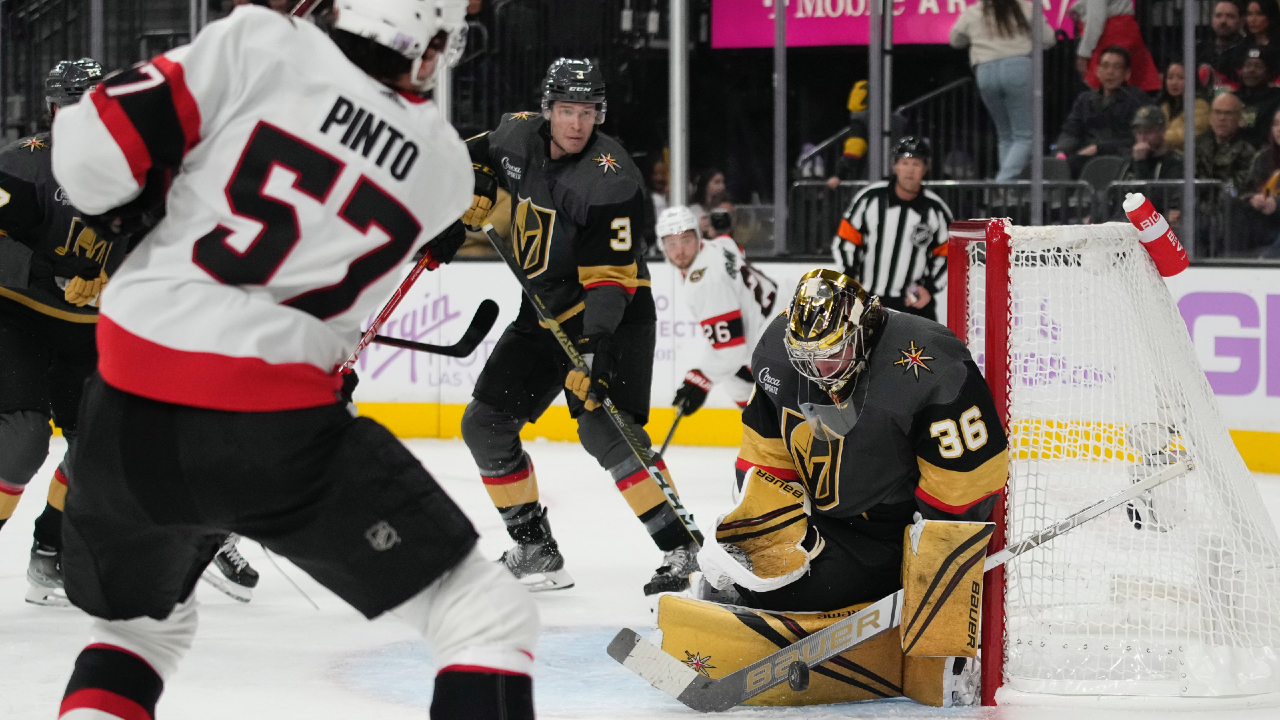 Sanderson scores first career goal as Senators fall to Golden Knights ...