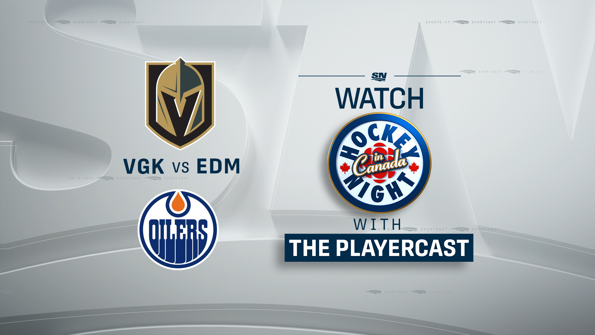 Watch Hockey Night in Canada The Playercast: Oilers vs. Golden Knights ...