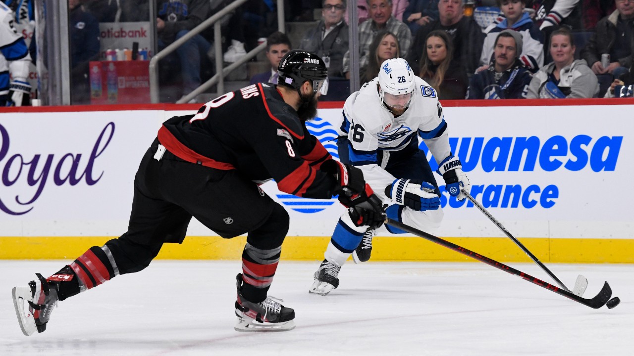 Jets win in overtime after late push from from Hurricanes - Sportsnet.ca