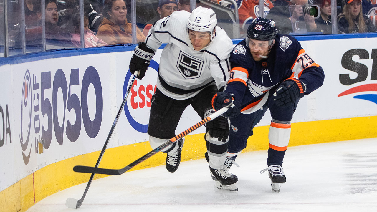 Moore's hat trick leads the way as Kings defeat struggling Oilers ...