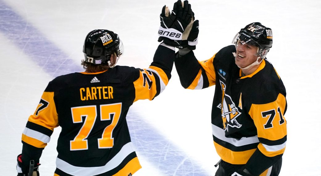 Malkin nets winning goal in shootout to lead Penguins past Flames