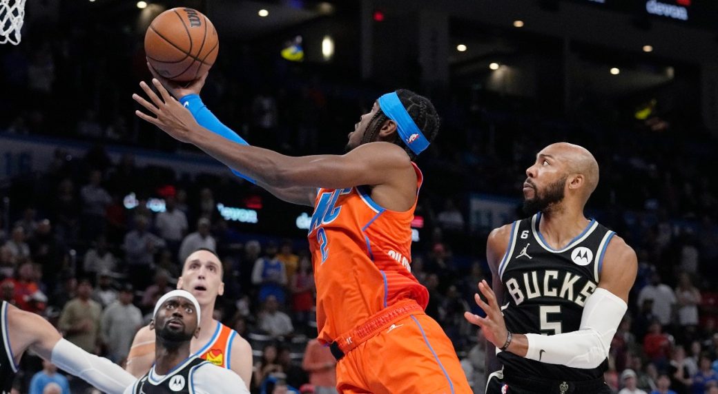 Canada's Gilgeous-Alexander scores 39, but Thunder lose to Bucks in 2OT