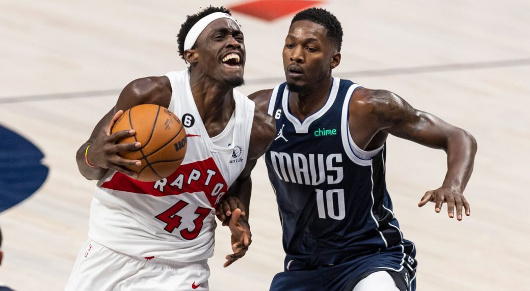 Raptors' Pascal Siakam leaves game against Mavericks with strained ...