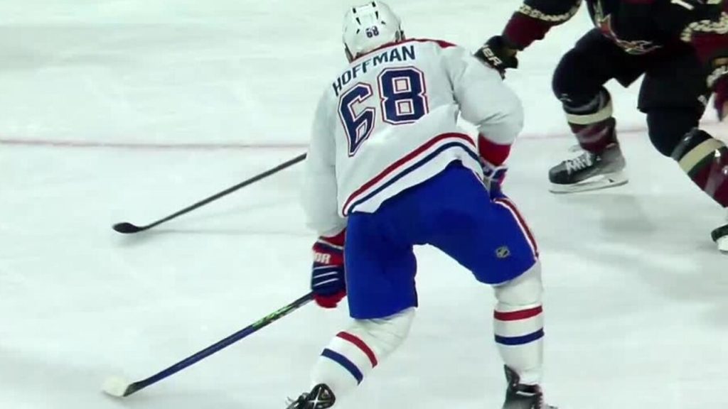 Canadiens’ Hoffman rifles home overtime game-winner top shelf vs. Coyotes