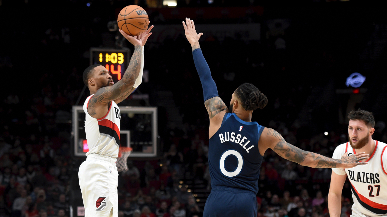 Lillard ties own franchise mark with eleven threes, Blazers top ...