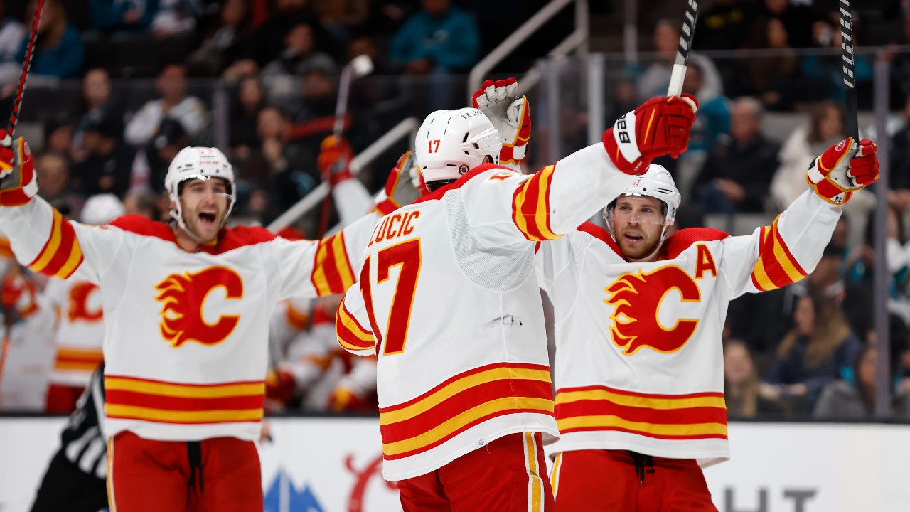 Flames score two fastest goals in team history vs. Sharks - Sportsnet.ca