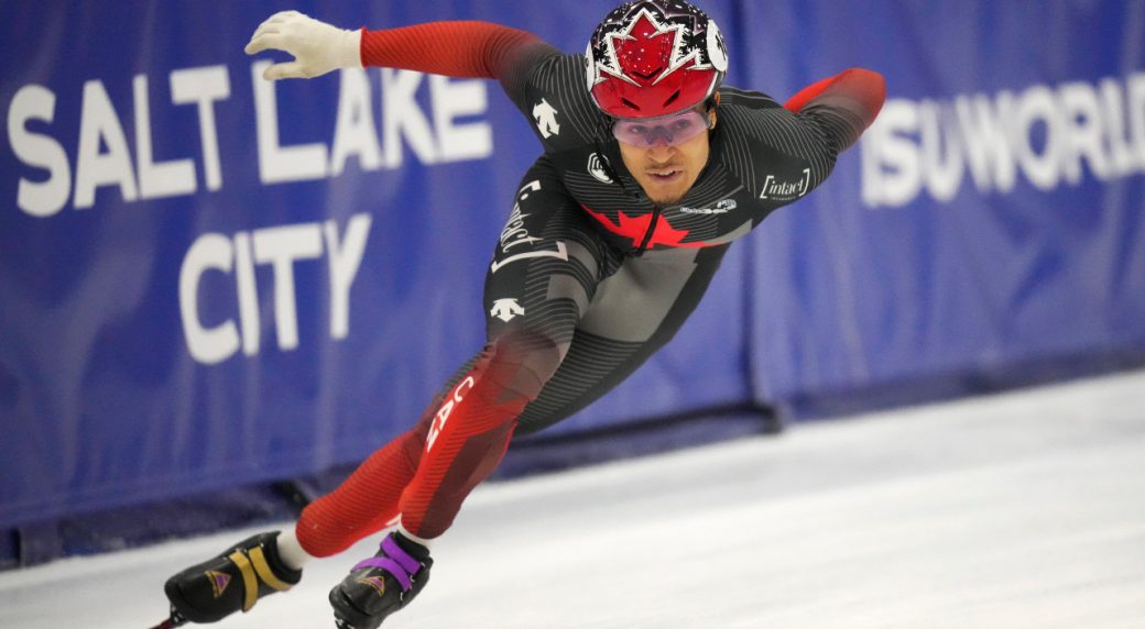 Canadian men's relay team wins gold at short-track speedskating World Cup
