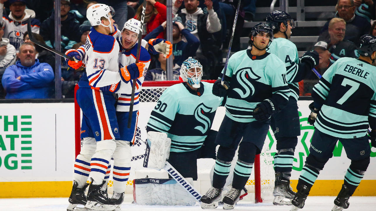McDavid glides to five-point night as Oilers crush Kraken - Sportsnet.ca