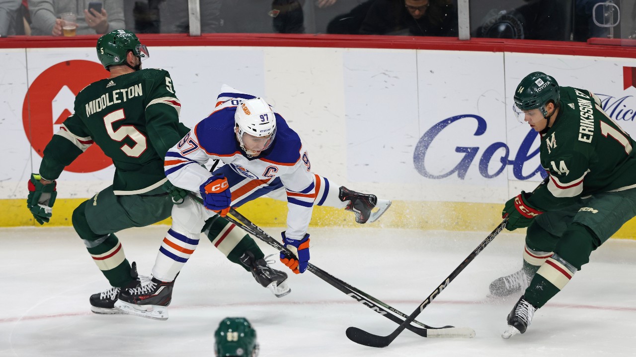 Oilers' win streak halted with loss to Wild - Sportsnet.ca