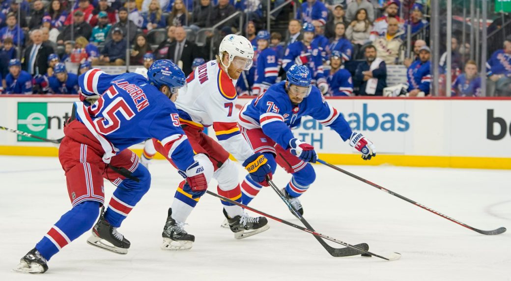 Devils rally from 2 down, beat Rangers on Severson's OT goal