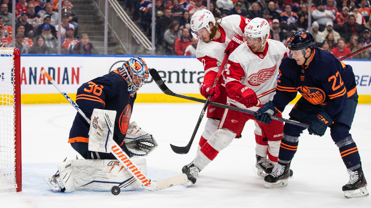 Suter scores OT winner to push Red Wings to victory over Oilers ...