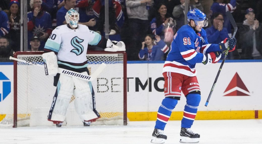 NHL Roundup: Tarasenko scores in Rangers debut; Malkin reaches 1,200 points