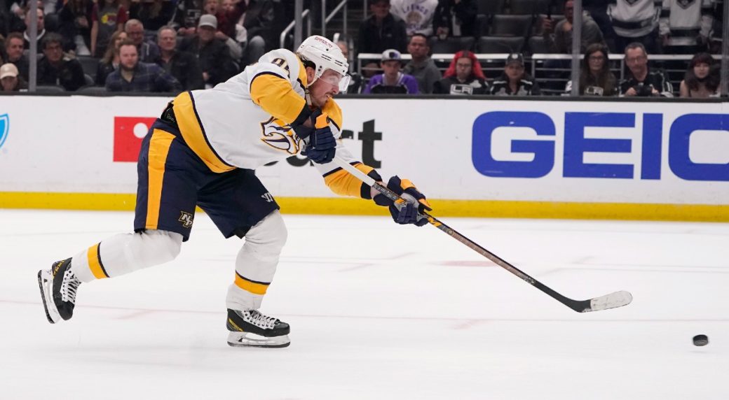 Predators' Matt Duchene week-to-week with hand injury