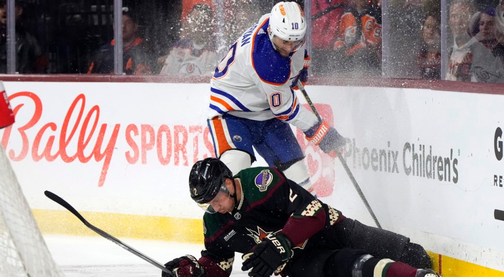 Nugent-Hopkins scores power play winner to lift Oilers over Coyotes