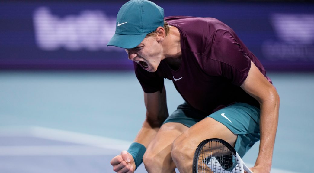 Jannick Sinner stuns top ranked Alcaraz in Miami Open semifinals