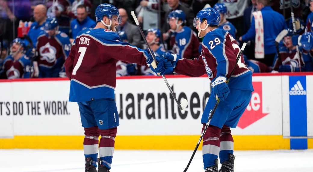 Toews scores winner as Avalanche rally to win Game 2, tie series with ...