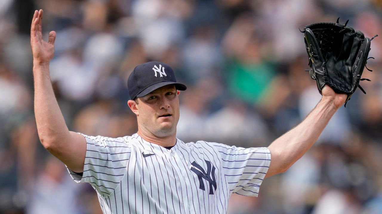 Cole tosses complete game two-hitter with 10 Ks as Yankees blank Twins
