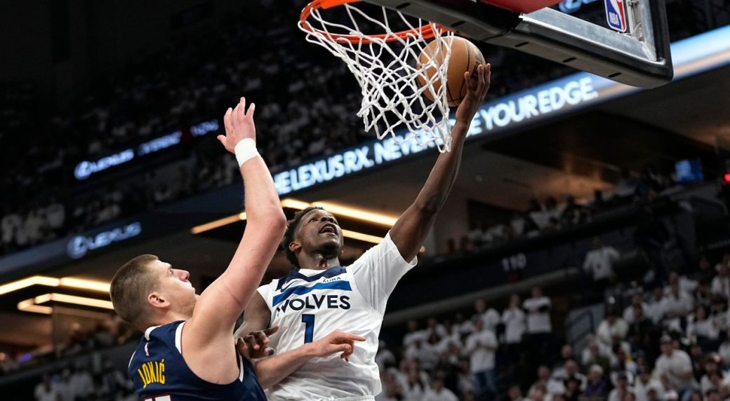 Timberwolves, Edwards prevent sweep, take down Nuggets in overtime