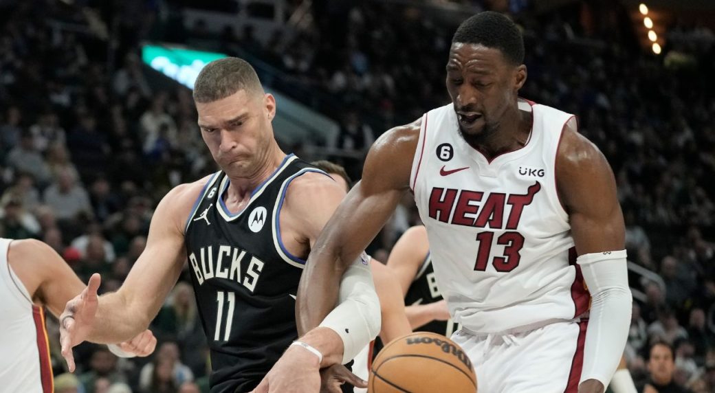 Heat upset Bucks behind hot shooting in Game 1; Giannis, Herro injured