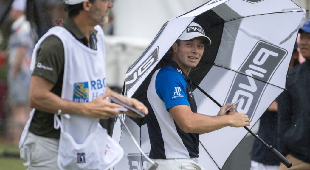 Hovland leads RBC Heritage; Masters champ Rahm struggles