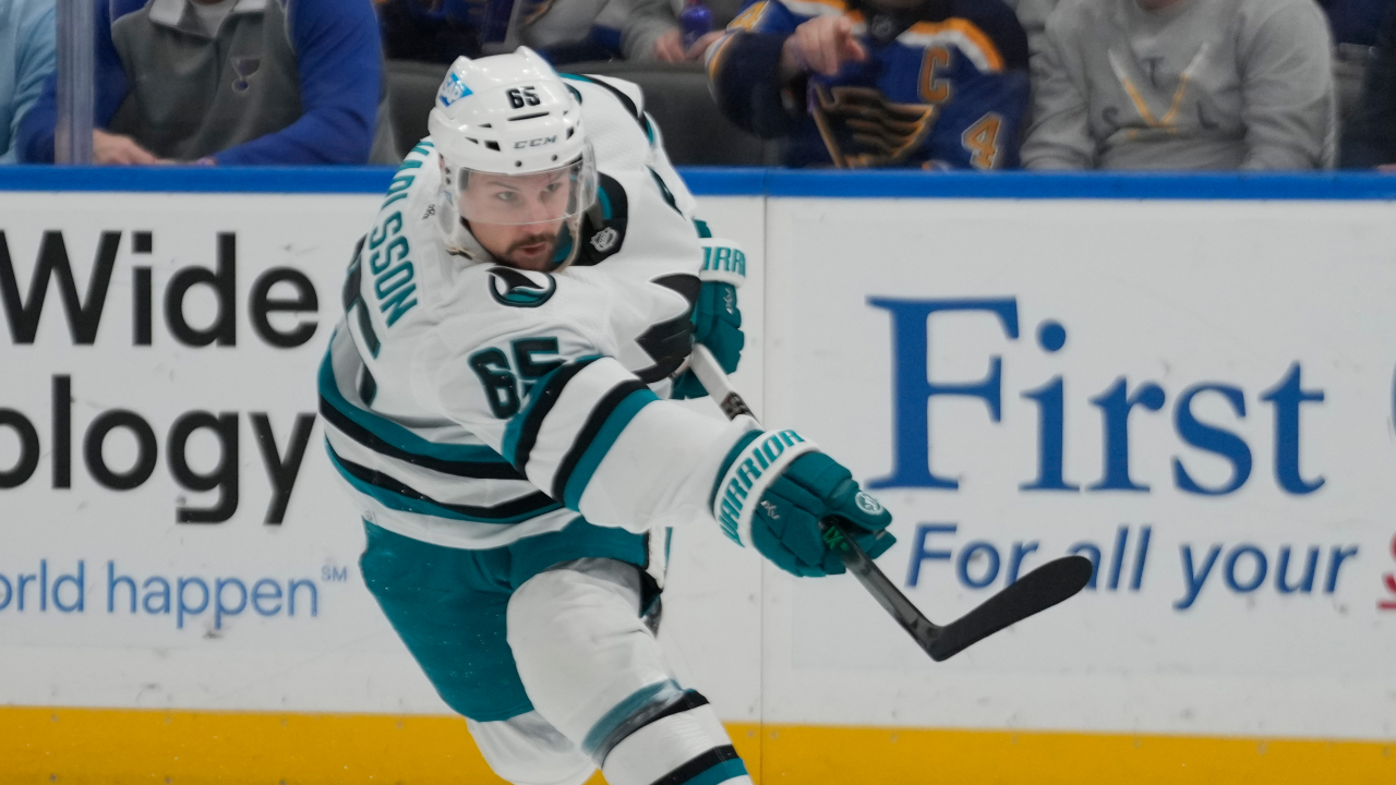 Sharks' Karlsson becomes first NHL defenceman to record 100-point ...