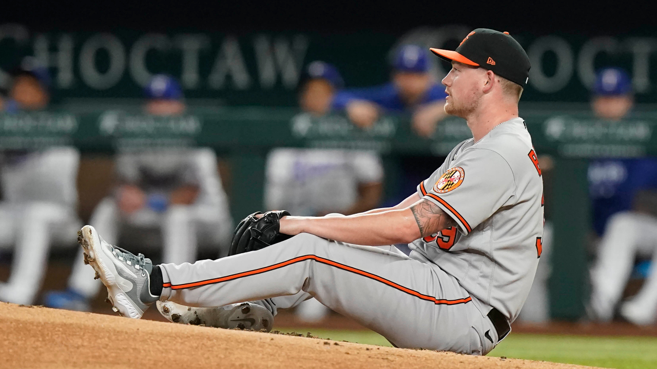 Orioles' Bradish struck on foot by liner, leaves vs. Rangers - Sportsnet.ca