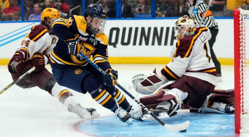 Quinnipiac beats Minnesota in overtime to win NCAA hockey title