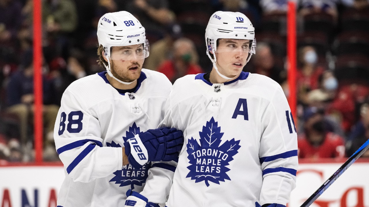 Mitch Marner to return from ‘bizarre’ injury, join loaded Nylander line ...