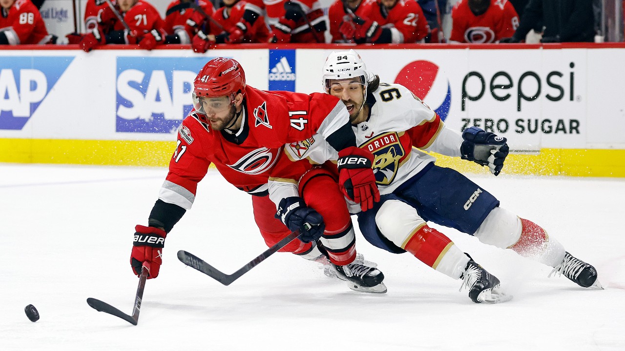 Panthers beat Hurricanes in quadruple OT in Game 1 of Eastern ...