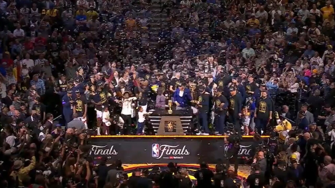Denver Nuggets presented Larry O'Brien Trophy as NBA Champions | 15...