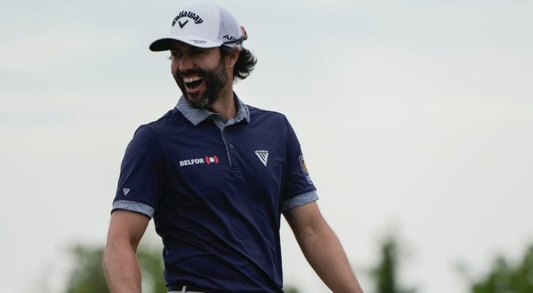 Riley leads, Canada's Hadwin tied for third after tough day at Memorial