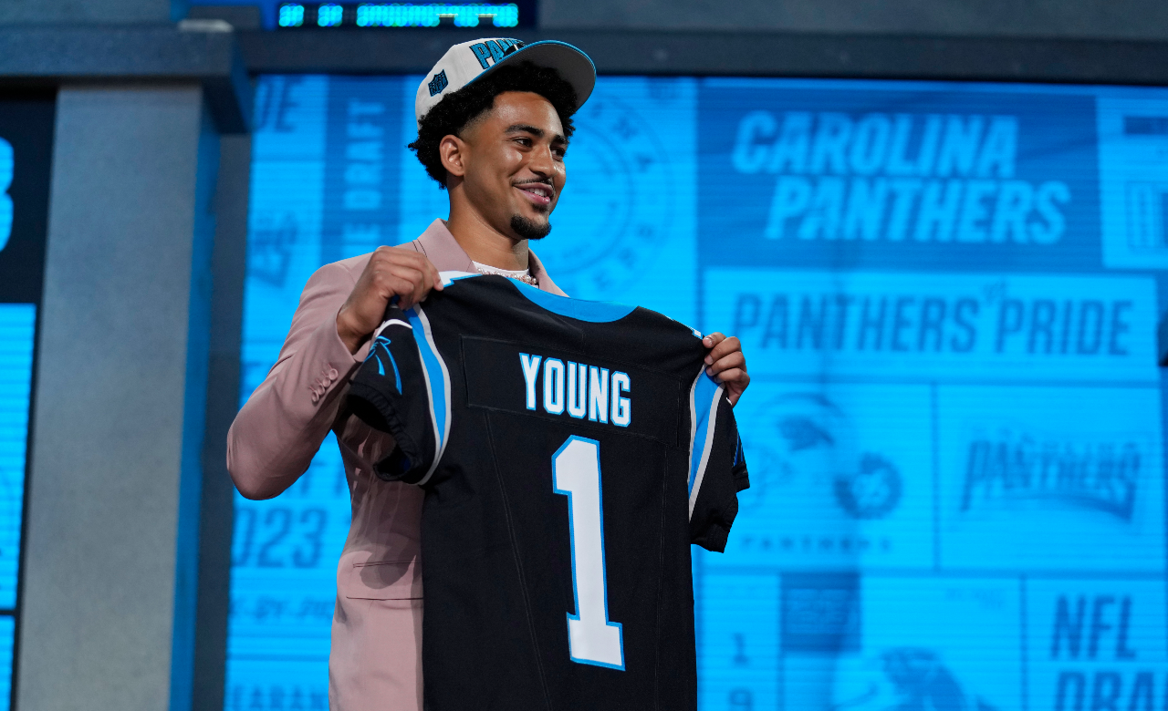 Carolina Panthers hand first-team reps over to rookie QB Bryce Young ...