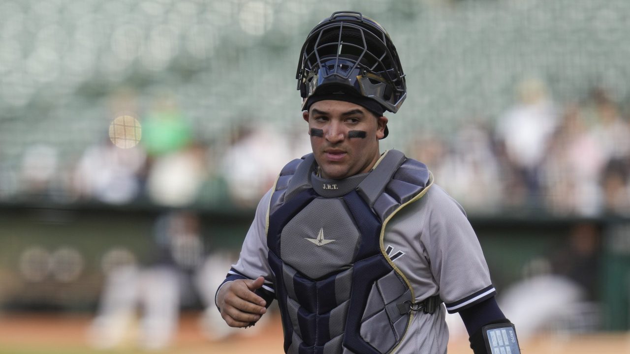 Newly acquired catcher Jose Trevino signs three-year contract with Reds ...