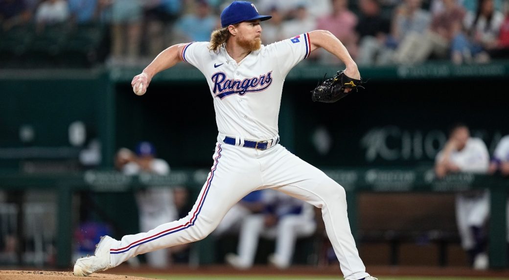 Rangers starting pitcher Gray exits in fifth inning after comebacker ...