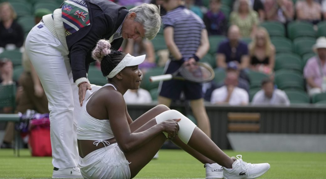 Venus Williams falls early first match at Wimbledon, loses to Elina ...