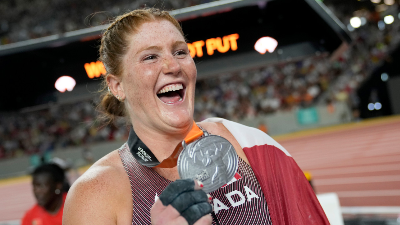 Canada's Sarah Mitton wins silver in women's shot put at world ...