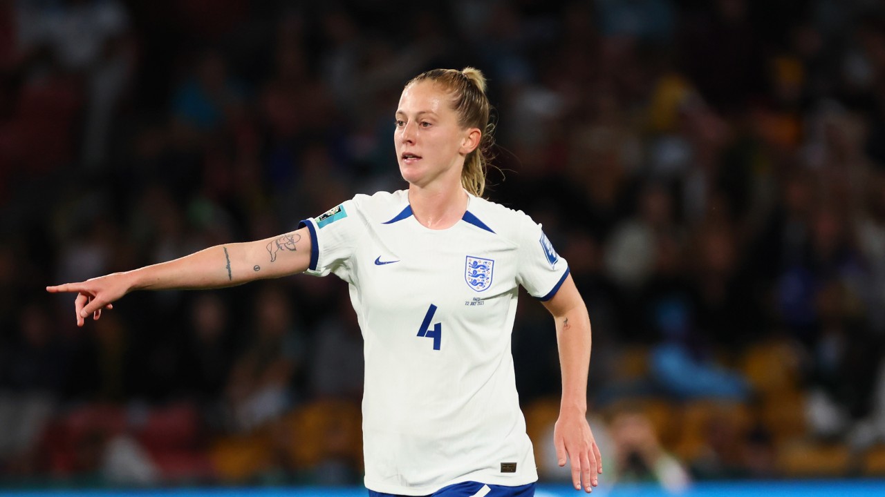 England's Walsh at practice ahead of Women's World Cup knockout game vs ...
