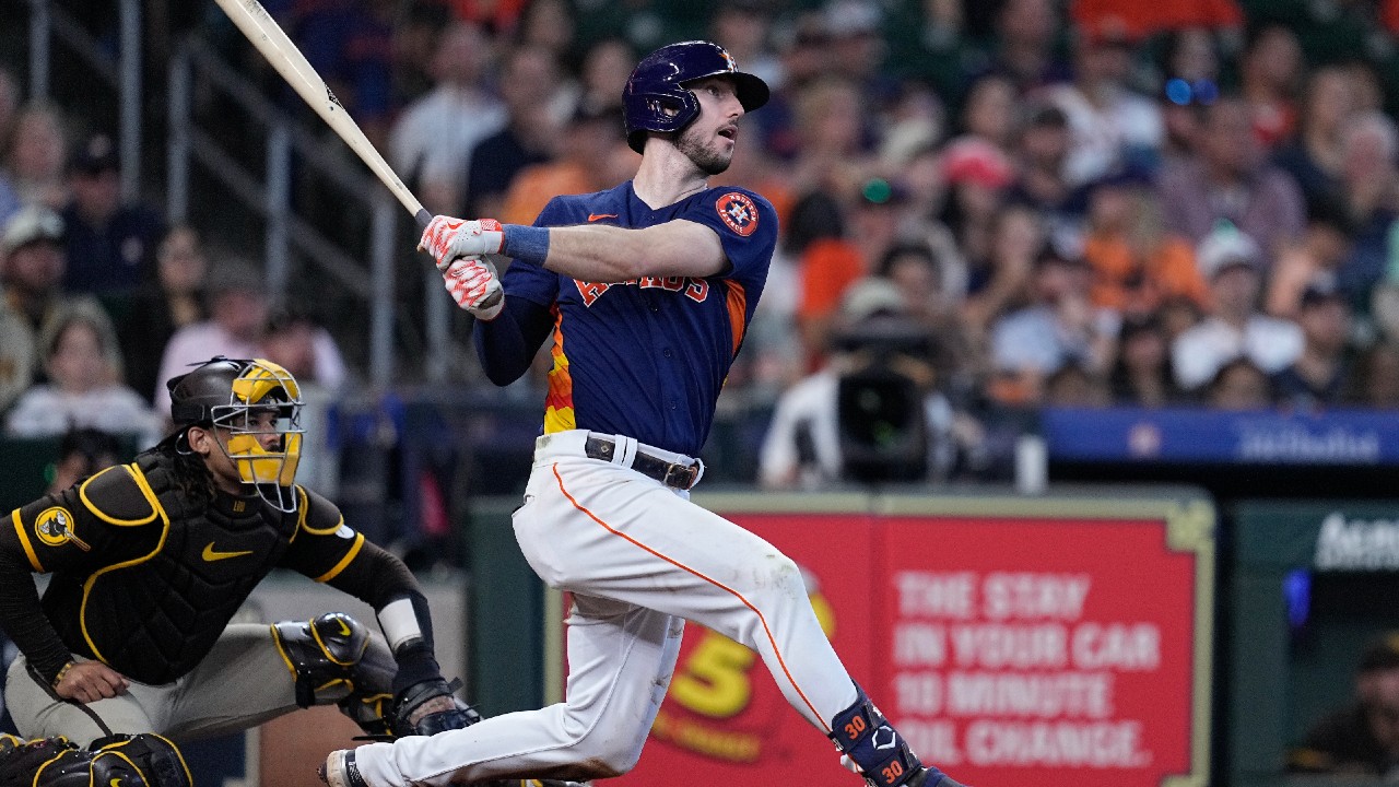 Tucker has two triples, Astros rout Padres to extend division lead ...
