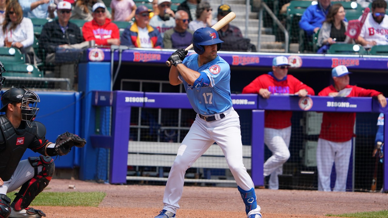 In case of emergency, Jamie Ritchie will be ready to catch for Blue ...